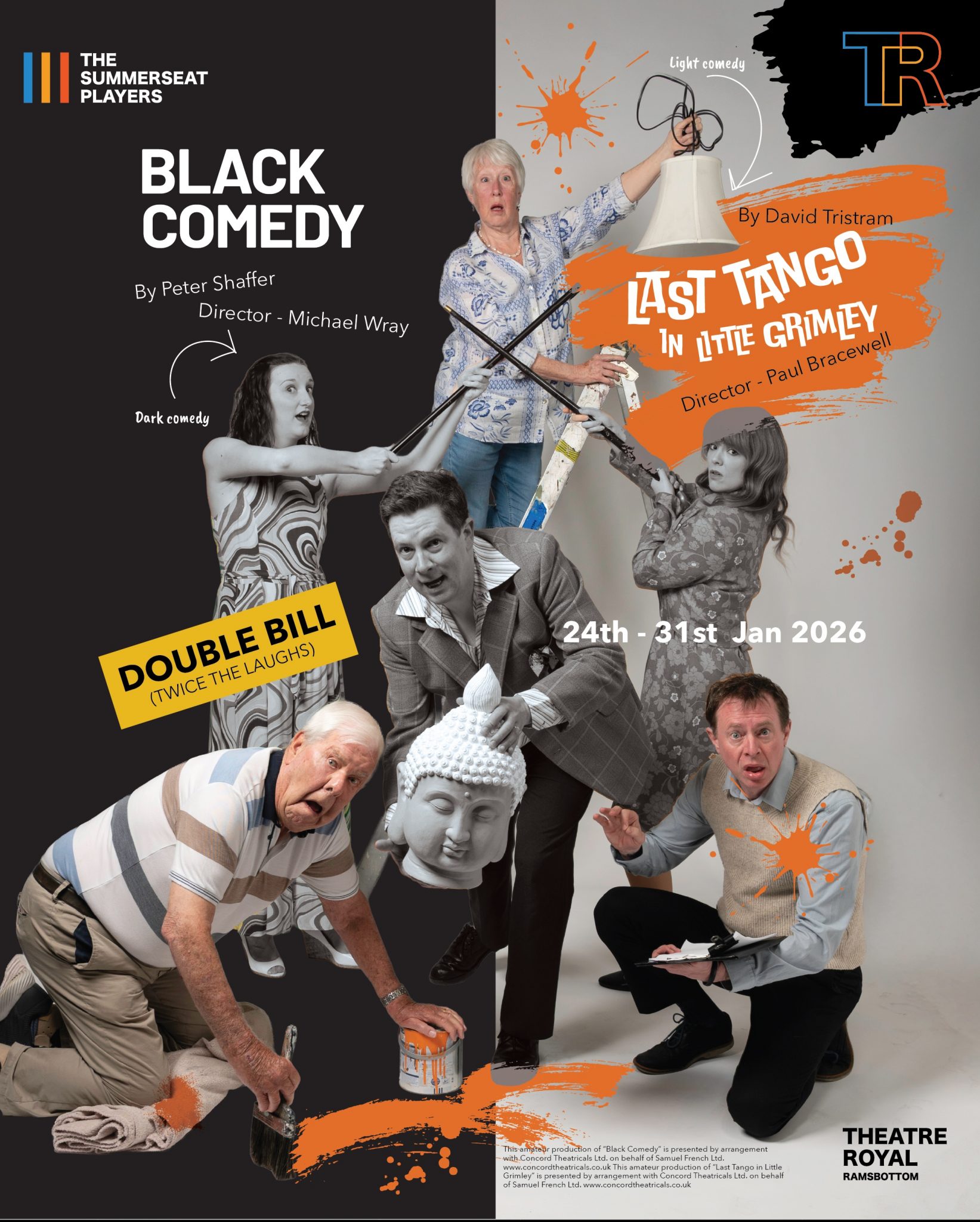 Comedy Double Bill: Black Comedy and Last Tango in Little Grimley ...